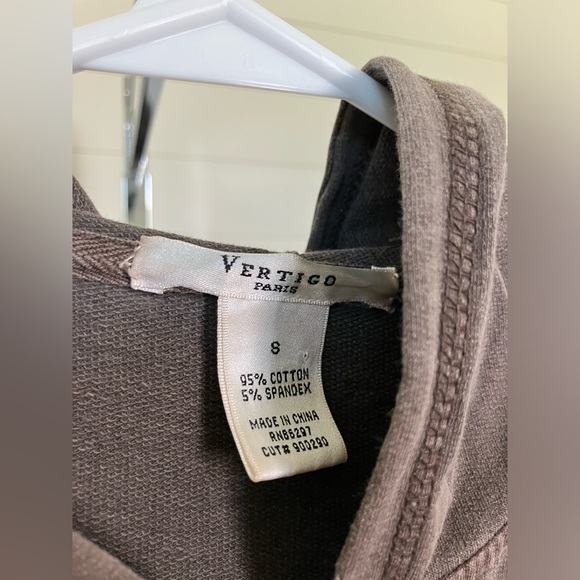 Vertigo Paris | Jackets & Coats | Vertigo Paris Taupe Cotton Blend ...